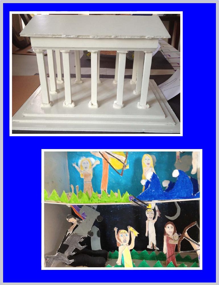 The Elisabeth Morrow School Blog: Greek Projects on Display
