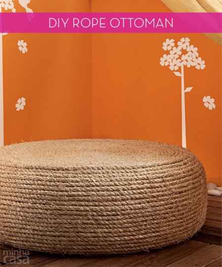 Make An Ottoman From An Old Tire | Find My DIY
