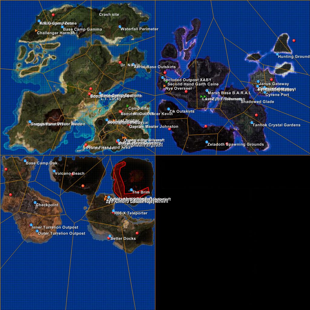 Entropia HUNiverse: Térképek