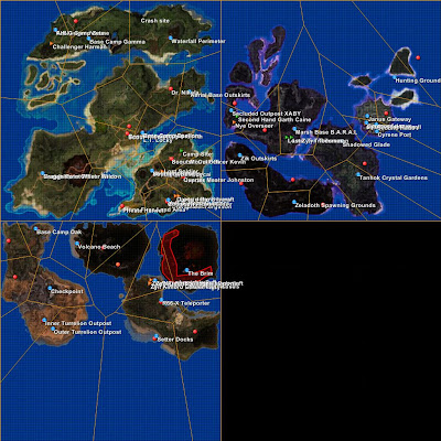 Entropia HUNiverse: Térképek