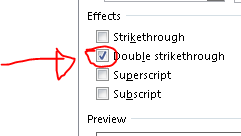 Microsoft Office 2013 Tutorials: How to Double Strike a Word on Ms Word ...
