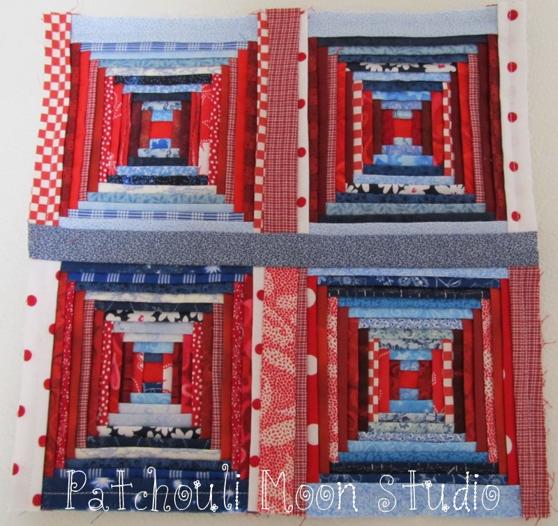 Patchouli Moon Studio: Red, White & Blue Blocks