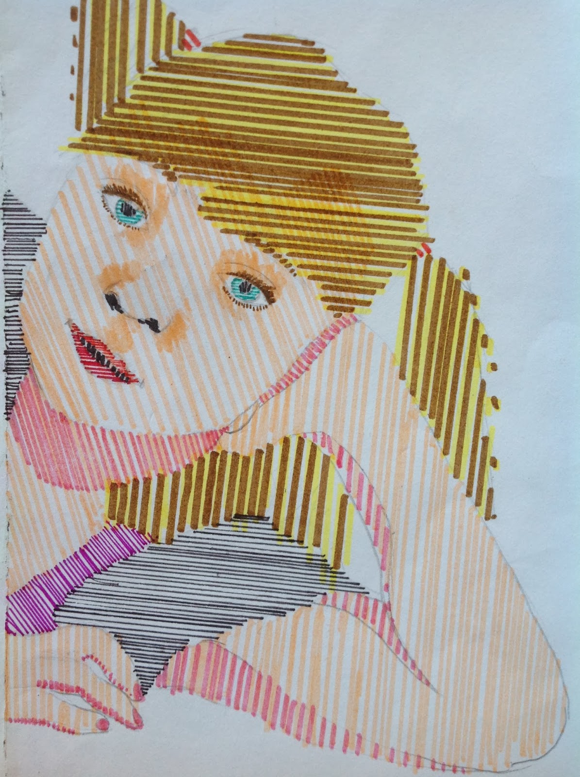 Plataforma-Arte: 1º de ESO: COLOREANDO CON PUNTO Y LÍNEA