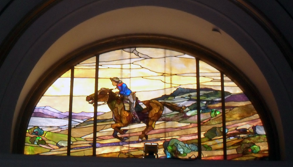 No Fixed Address: Stained glass windows in old SLC train station