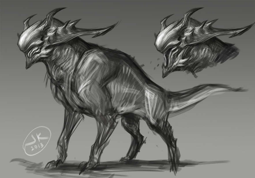 Alien Creature Drawing