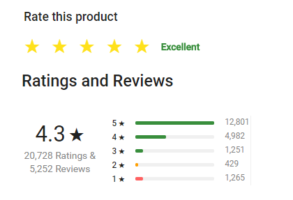 Calculate the 5 star rating for products in C#.NET