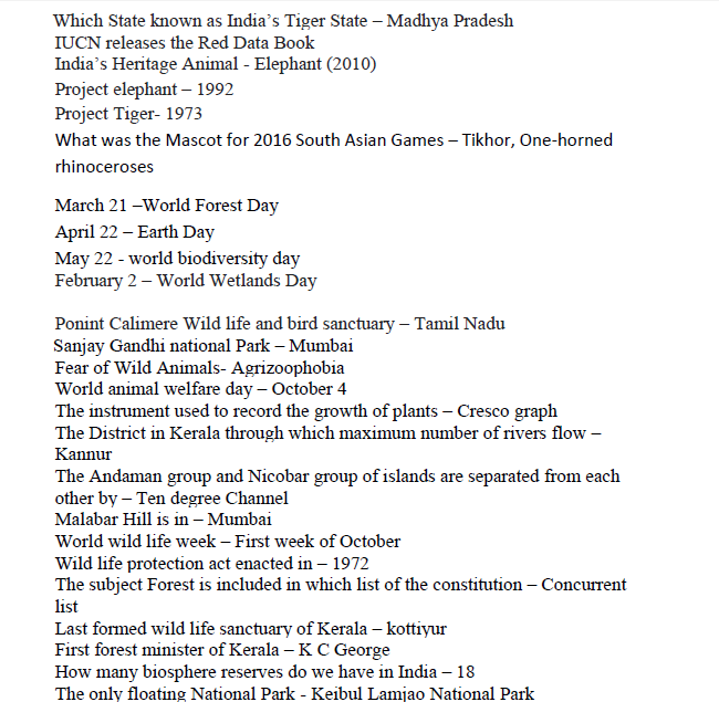 Kerala PSC Exam Tips: Beat Forest Officer expected questions