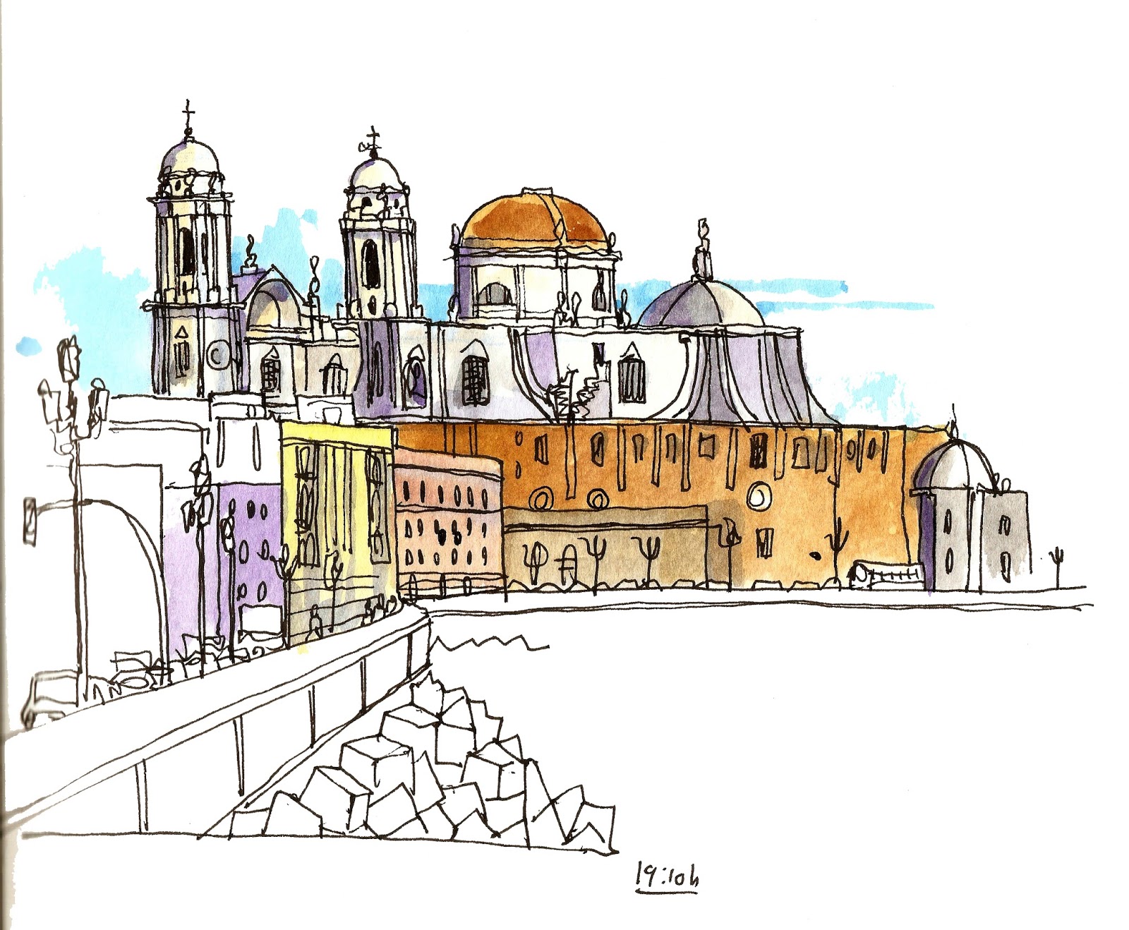 Urban Sketchers Spain. El mundo dibujo a dibujo.: GADITANO EN EL EXILIO ...