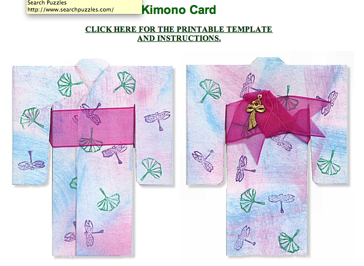 SEHC Literacy: Kimono Instructions and Template