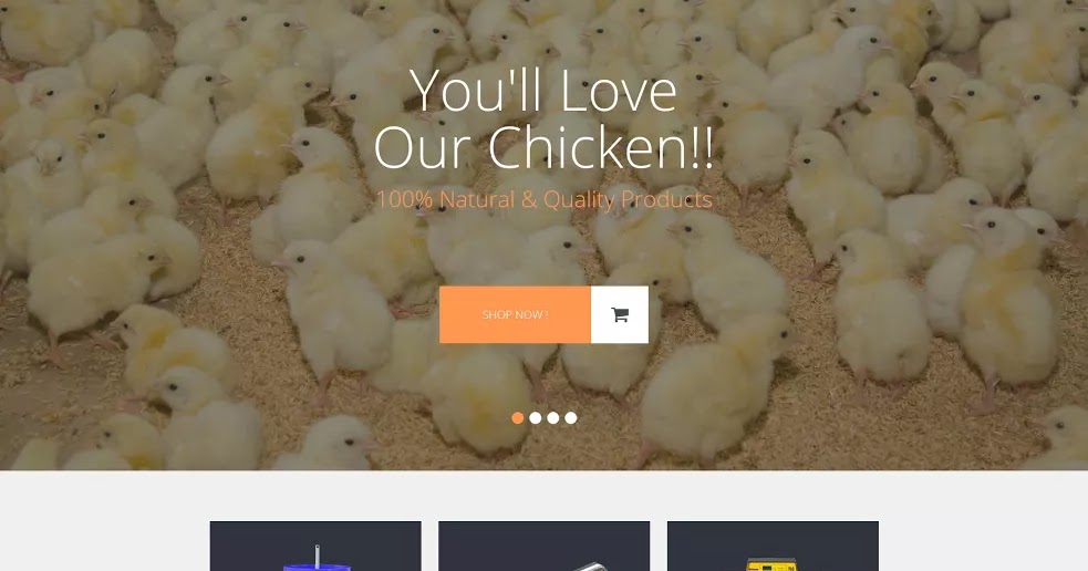 Free Poultry Farm Opencart Template | Website Design Templates