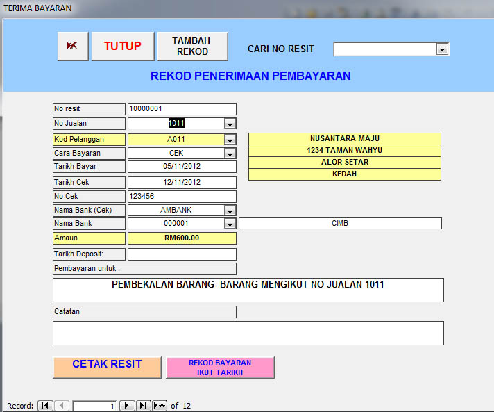 SISTEM PENGURUSAN STOK DAN REKOD JUALAN: Kelebihan