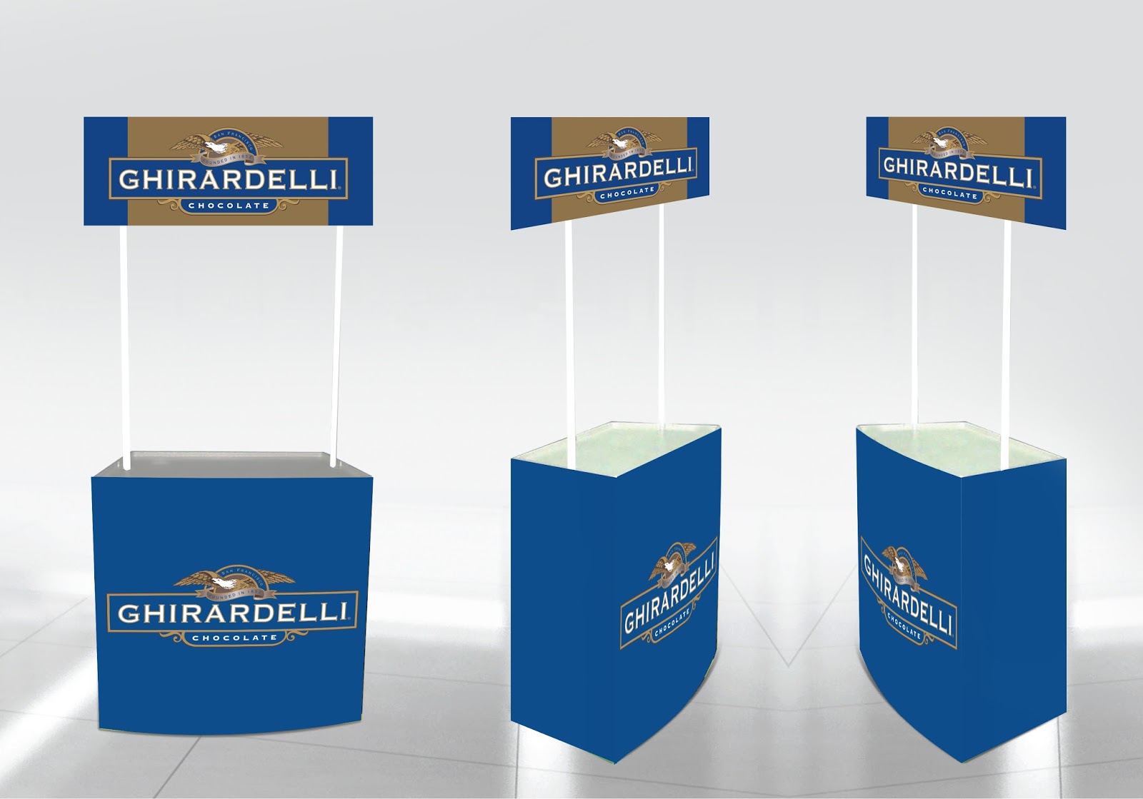 Graphic Design: Sampling Stand