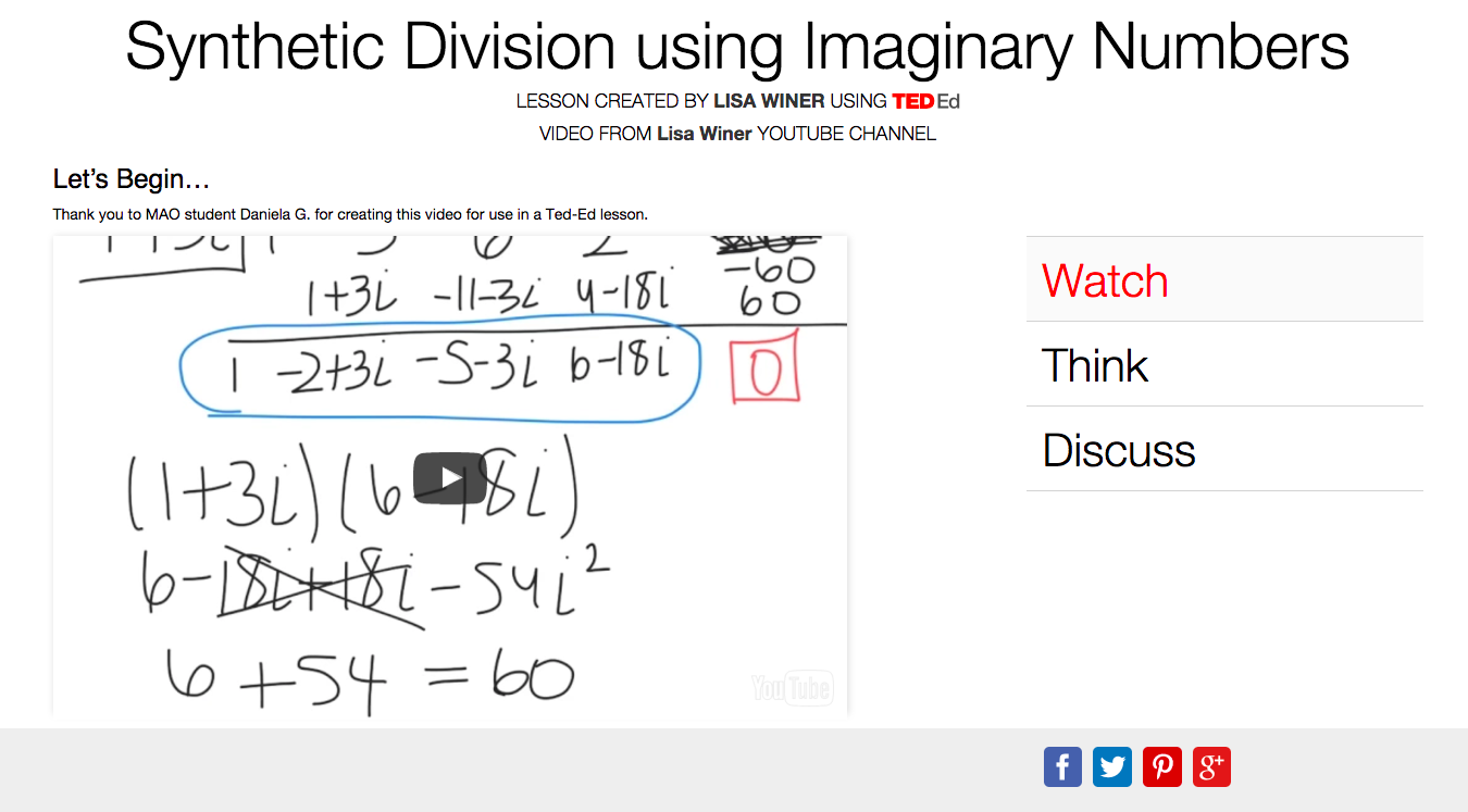 eat play math: Making your own Ted-Ed lessons to introduce a topic or ...