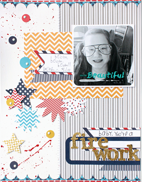 sei lifestyle: Firework Scrapbook Layout