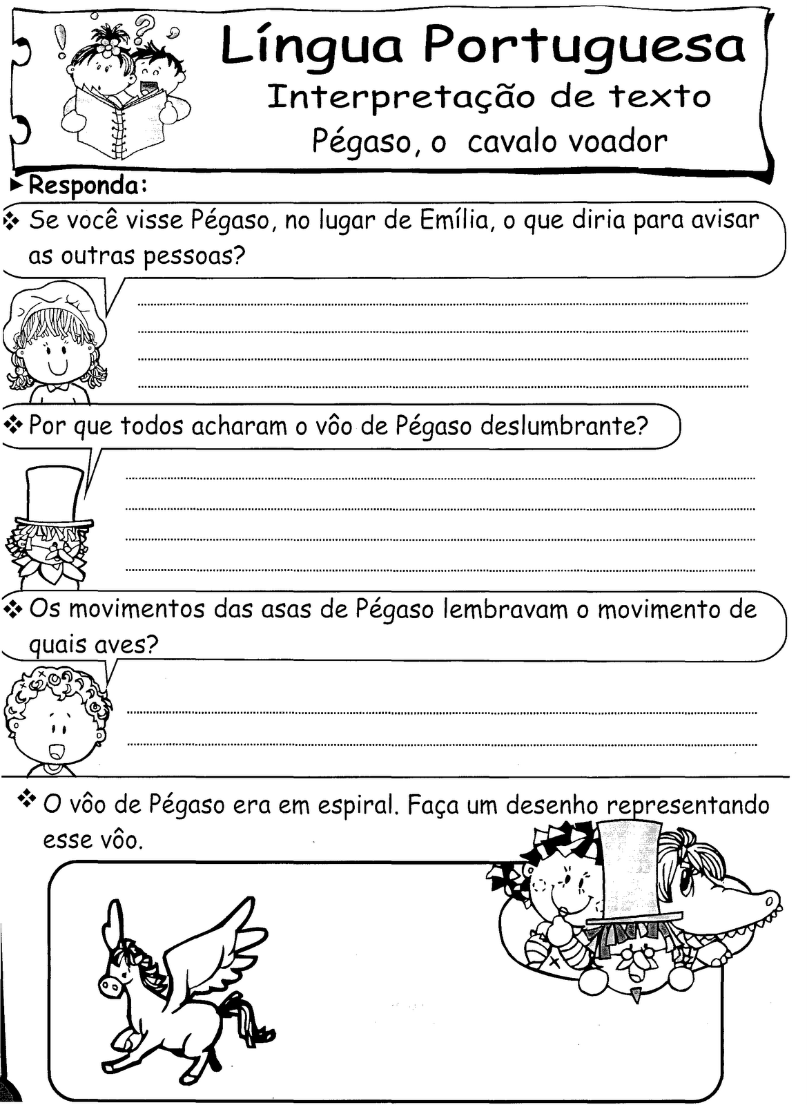 Sala da Educação: 3º e 4º ano - Atividades de Interpretação texto ...