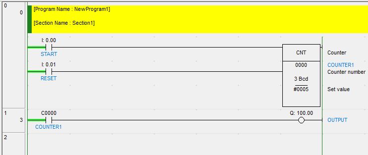 Instruksi Counter pada PLC Omron