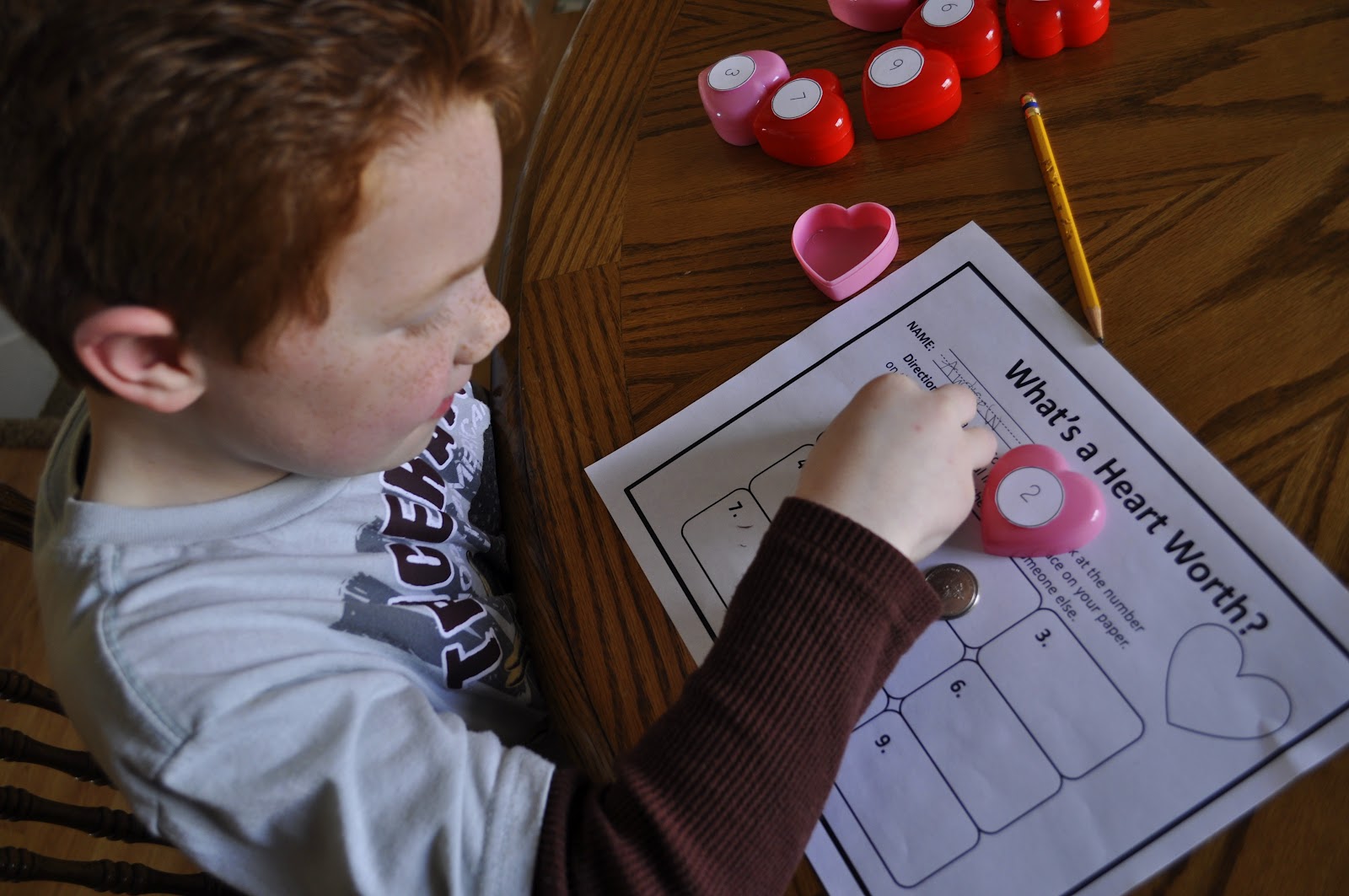 Valentine's Activities-How Much Is A Heart Worth, Broken Heart Alphabet ...