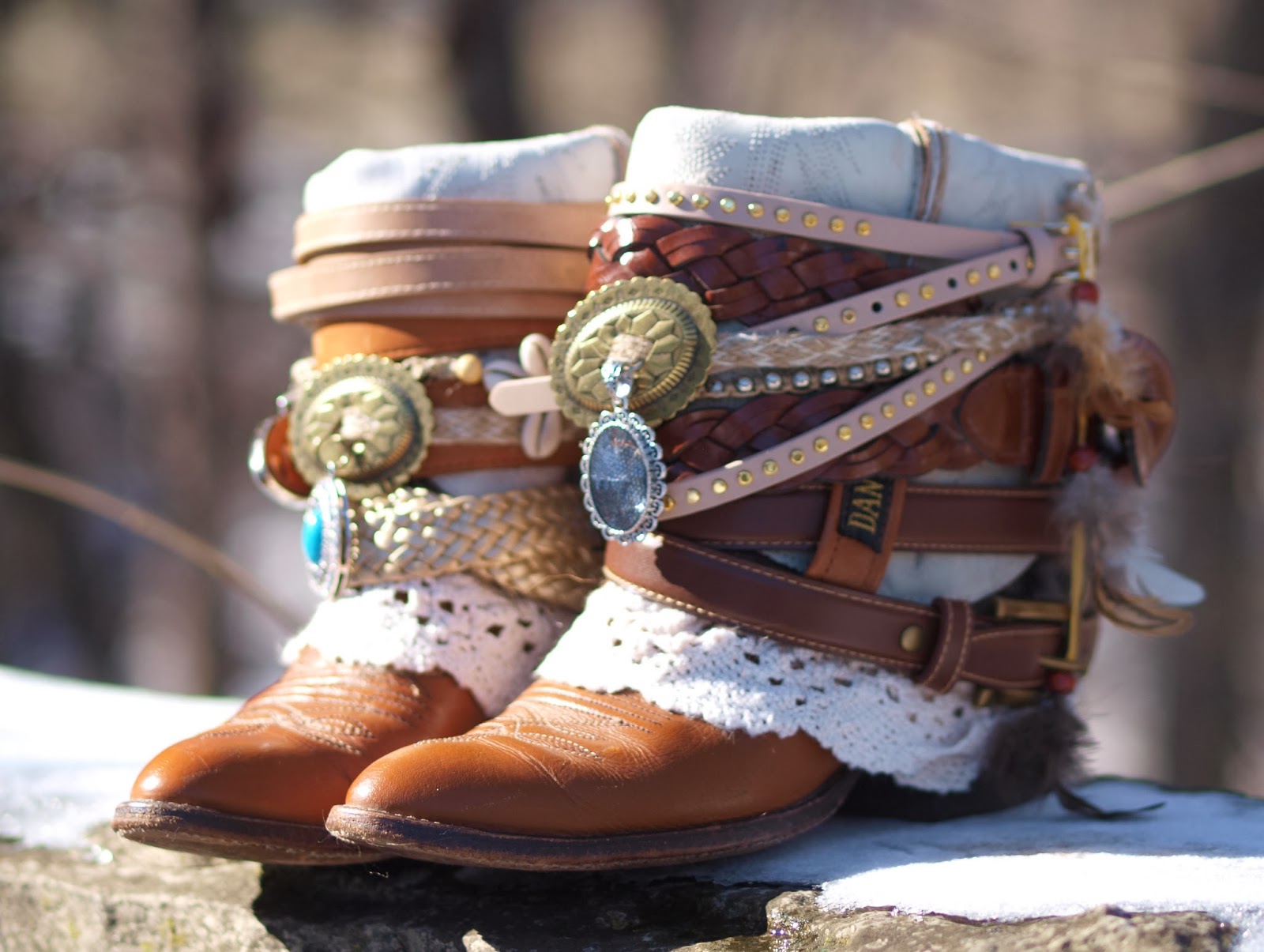 TheLookFactory: upcycled reworked cowboy boots!