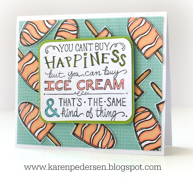 Karen Pedersen: Happiness and Ice Cream Card