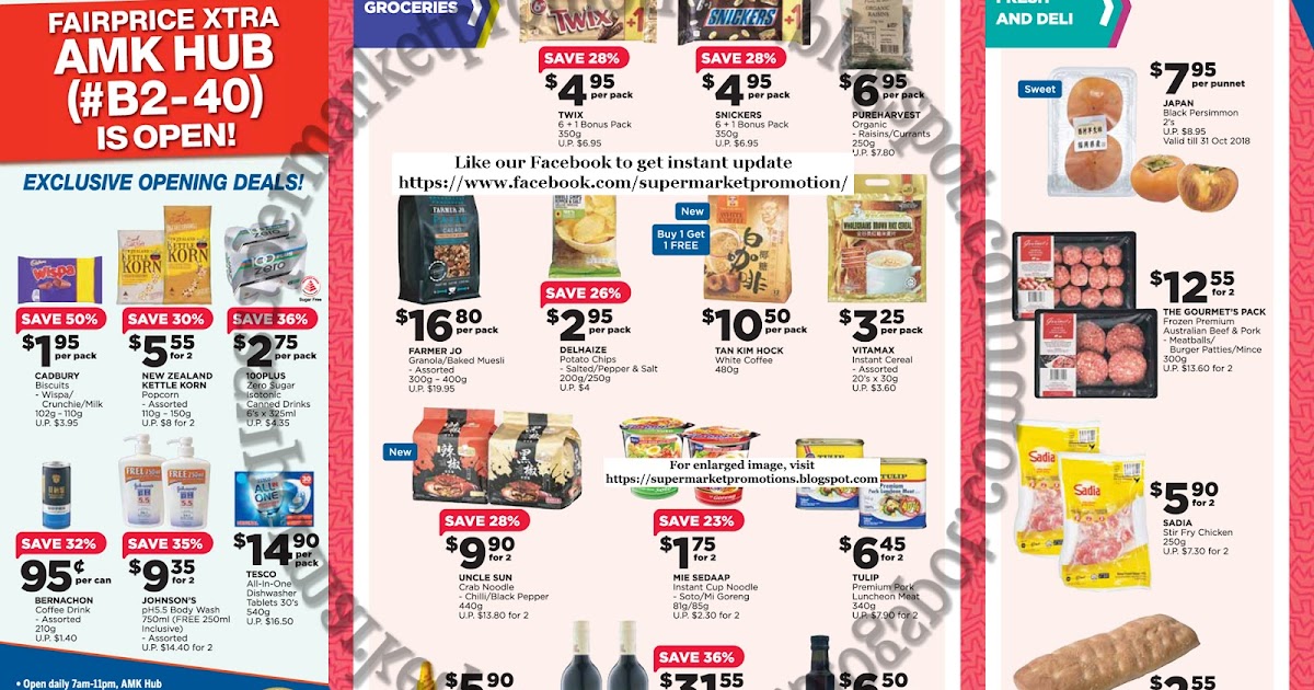 NTUC FairPrice Xtra Catalogue 25 October - 07 November 2018 ...