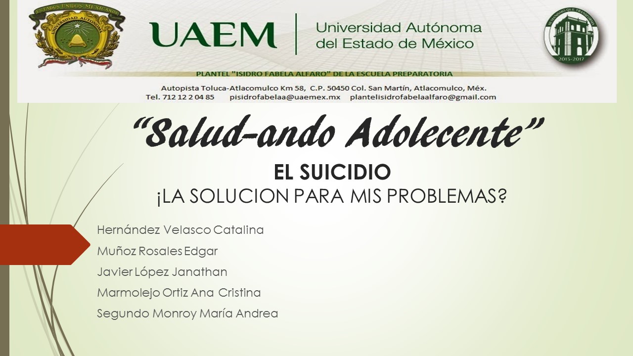 "Salud-ando Adolescente": Mitos y Falacias sobre el suicidio