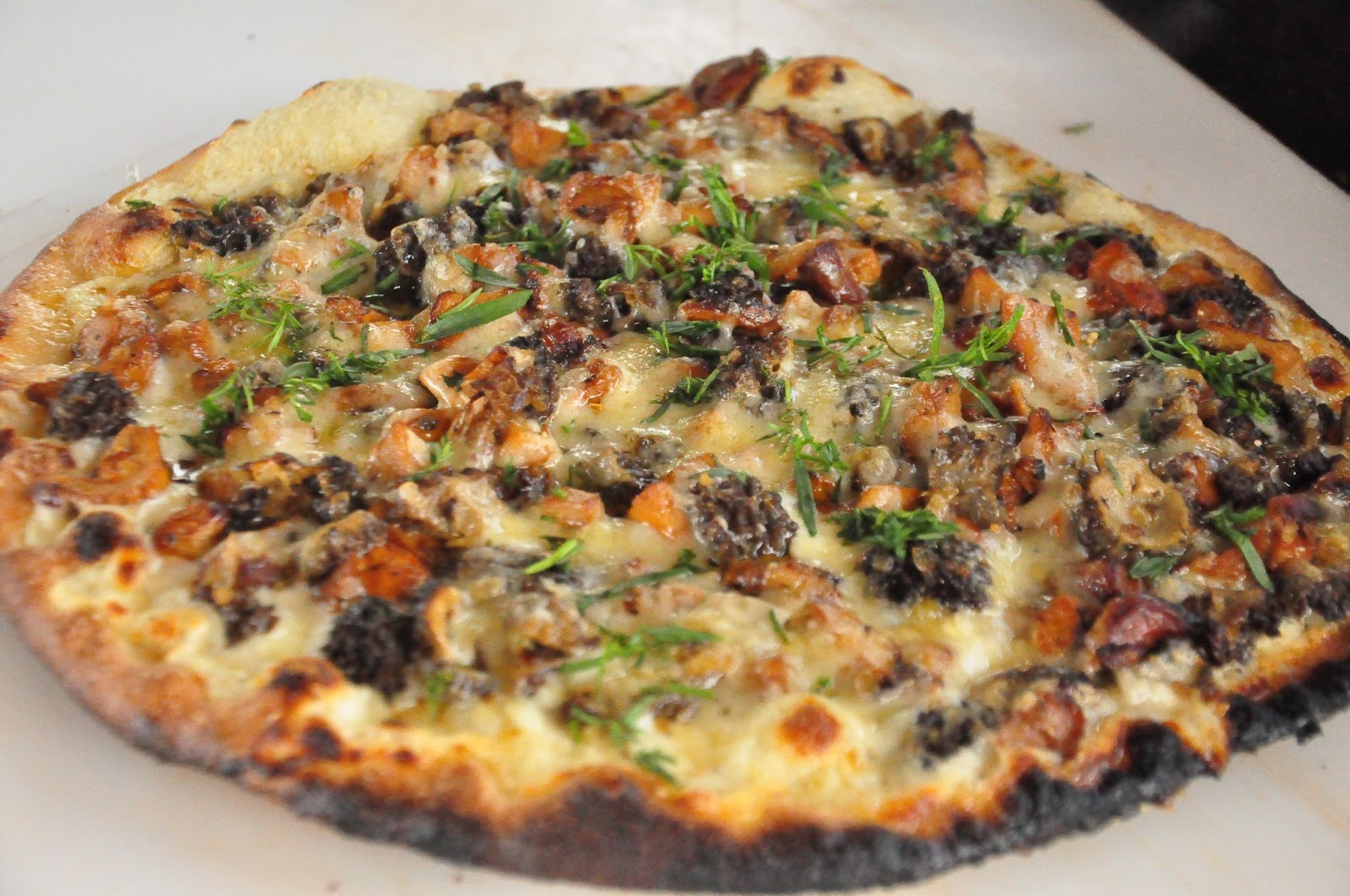 Bite Me: (Wood Fired) Morel & Chanterelle Pizza with a Tarragon and ...