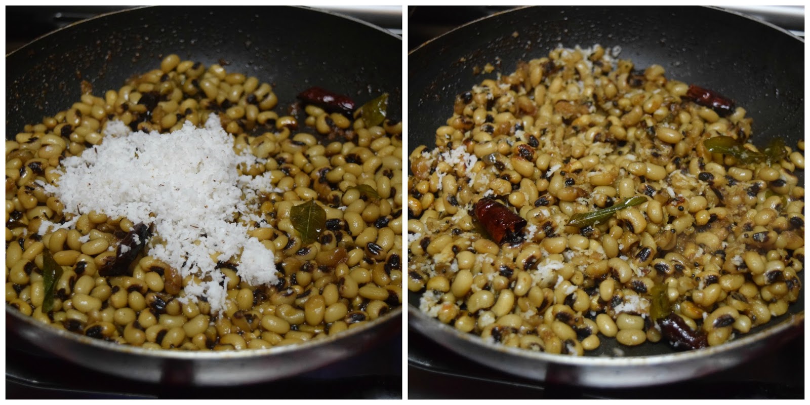Poornima's Cook Book: Black Eye Bean Sweet Sundal / Karamani Sweet ...
