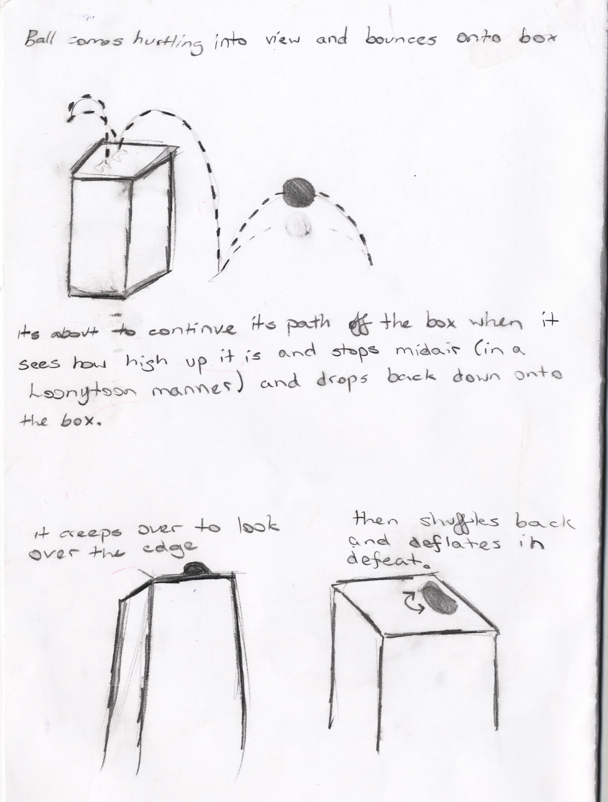 Amandas Mongamation: a few of my Box and Ball Storyboards