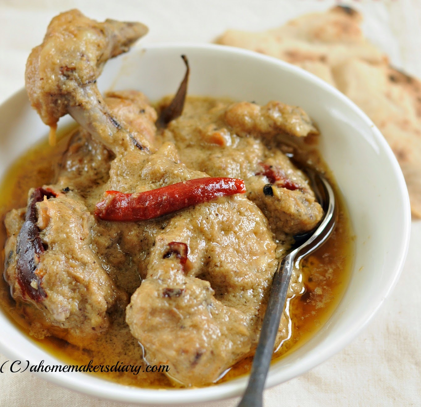 Chicken Rezala - A Homemaker's Diary