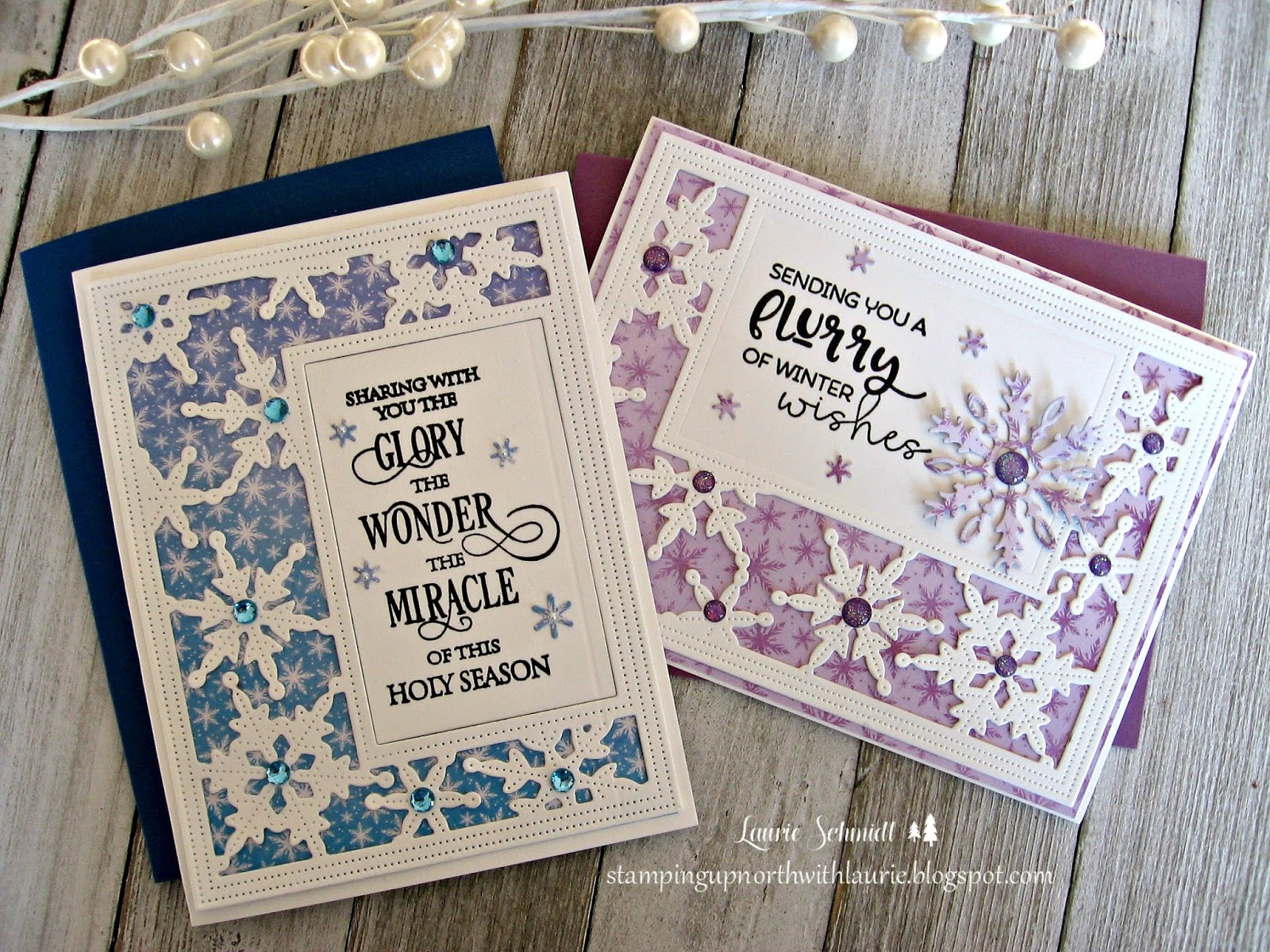stamping up north with laurie: Memorybox Pinpoint Snowflake Frame