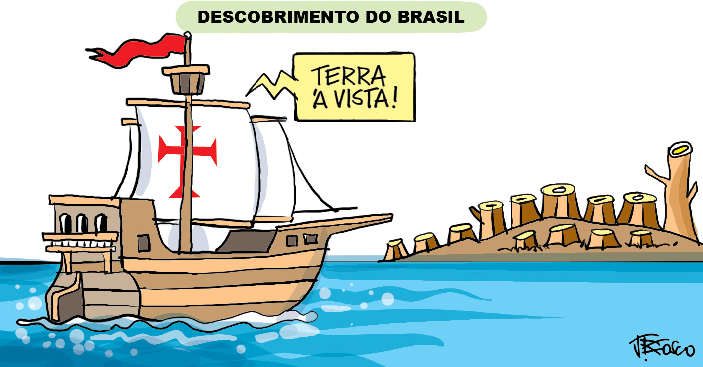 lápis de memória: Descobrimento do Brasil