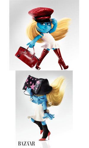 Afrolistas and the City™: What's Haute Now: Smurfette For Harper's Bazaar
