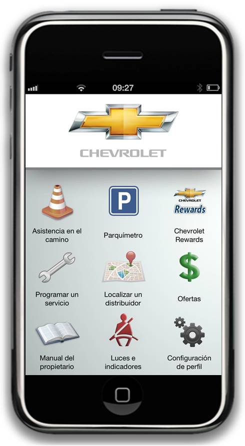Blog merkarros.com: APLICACIÓN DIGITAL 'MY CHEVROLET' PARA IPHONE Y ANDROID