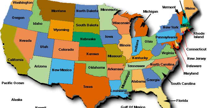 Gayle's Family History: List of U.S. states by date of statehood