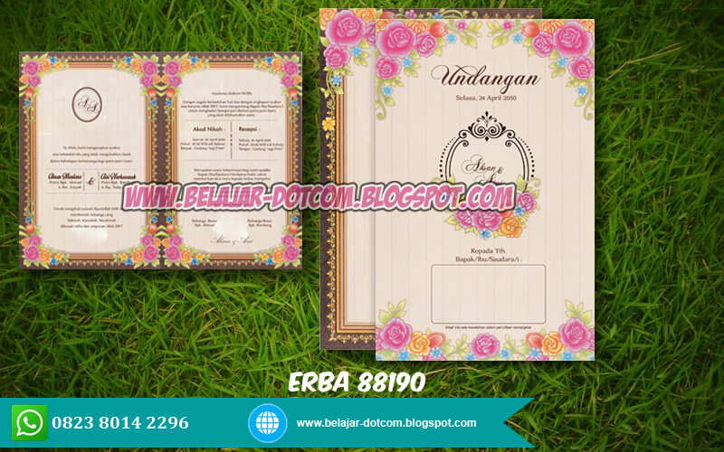 Harga Terbaru Blanko Undangan ERBA Tambahan Desain Baru - Kumpulan Tutorial