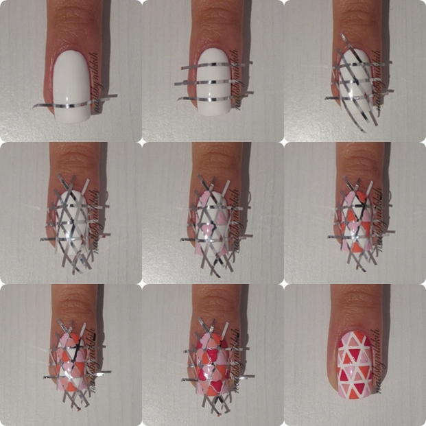 The Nail Art Trend: [Tutorial] The Trend: Striping Tape & Triangles