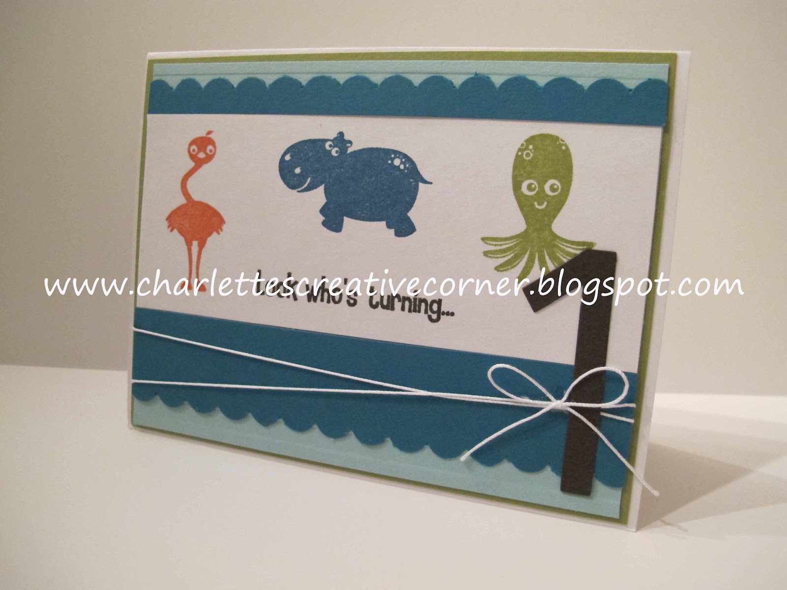 Charlette's Creative Corner: Look who's turning.... 1