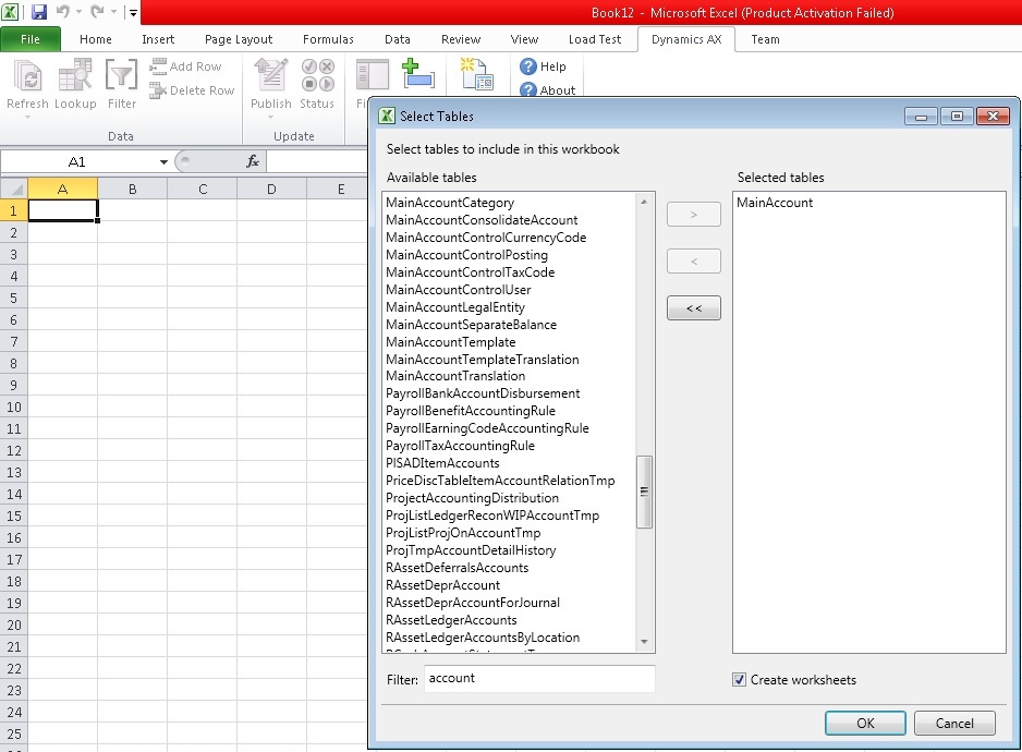 DAXperience: Import data into Dynamics AX 2012 using Microsoft Excel Add-in