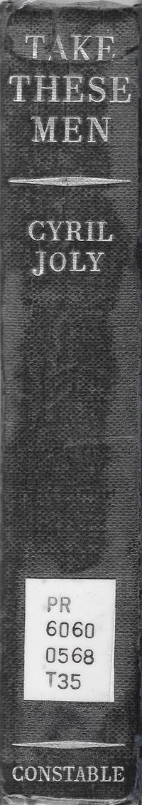 MPorcius Fiction Log: Take These Men by Cyril Joly