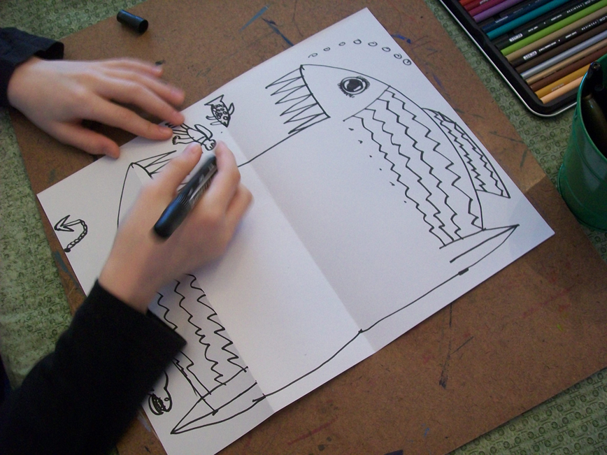 All Things Art: Funky fish art project