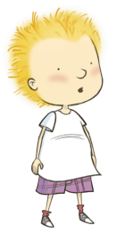 Cartoon Characters: Stella and Sam (PNG's)