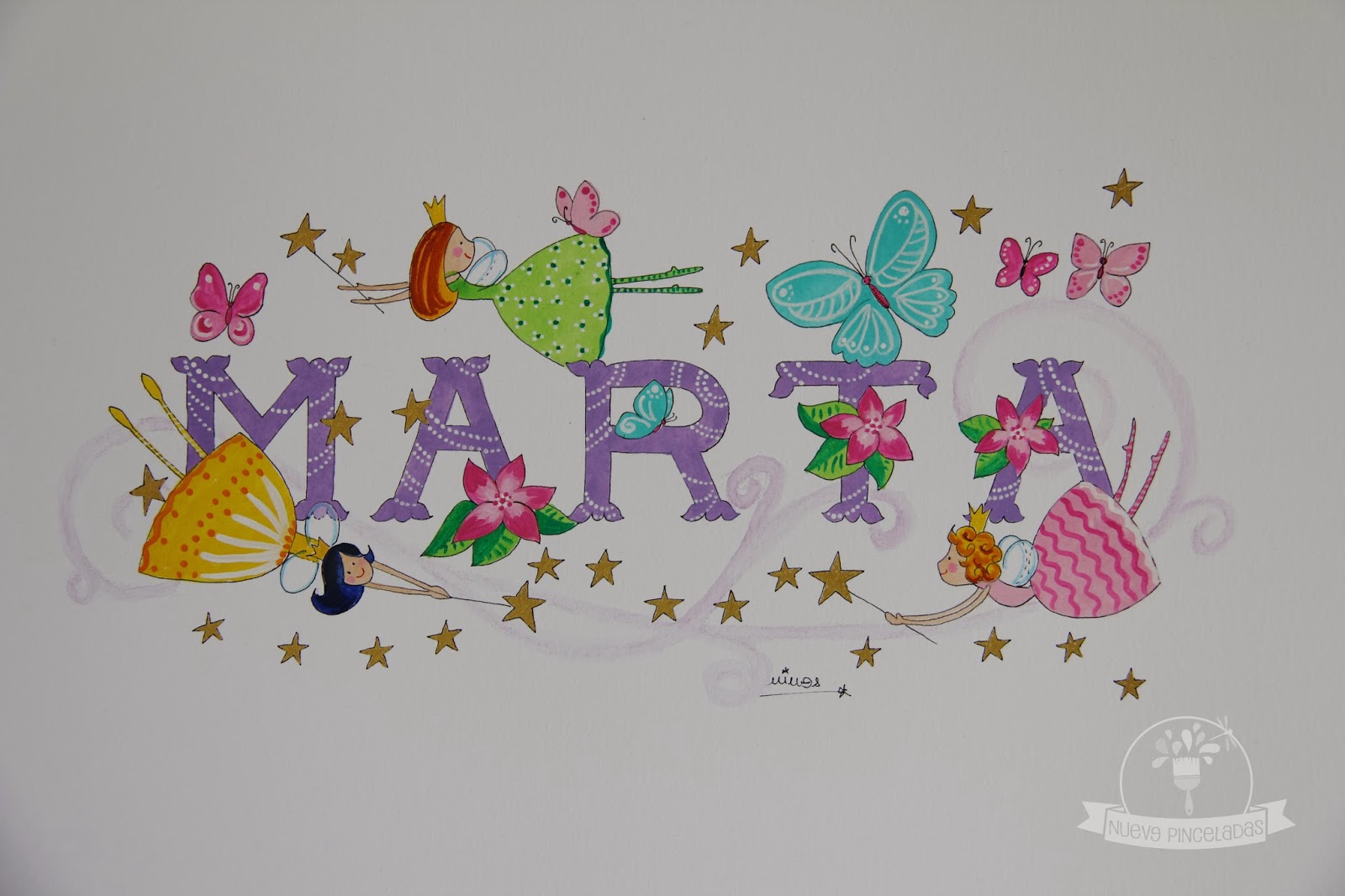 Nueve Pinceladas: Marta en acuarela.