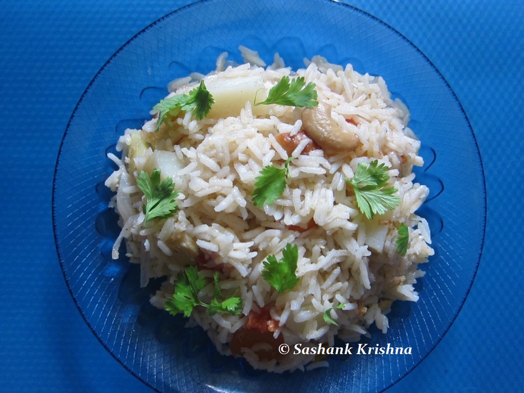 Vegetable pulao (or Sabzi pulao) recipe
