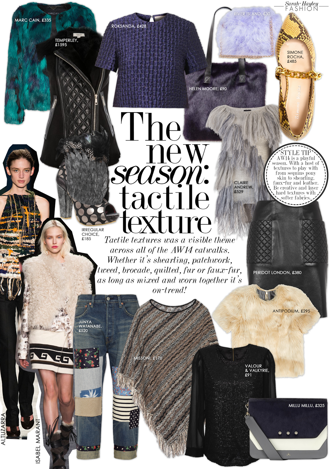 The New Season: Tactile Textures AW14 - by Sarah-Hayley Owen