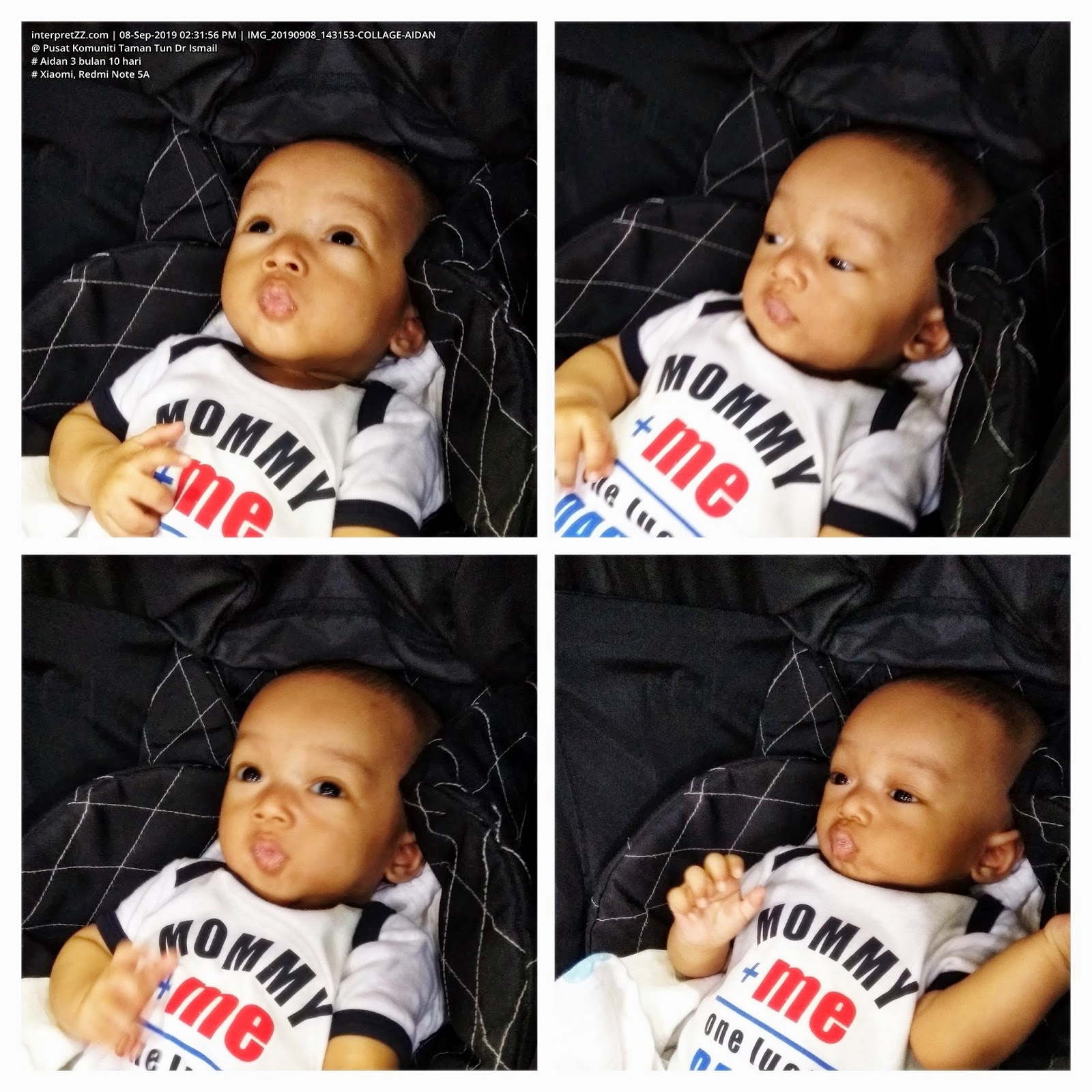 Aidan 3 bulan 10 hari di kenduri Makcik Hukiza