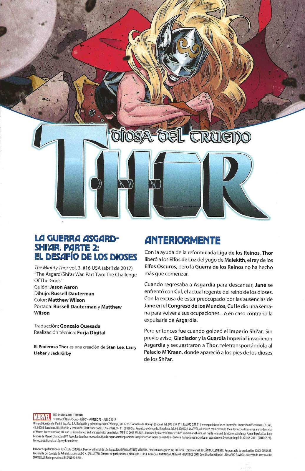 Galicia Comic: Thor 73 - (The Mighty Thor 16 Vol.2)