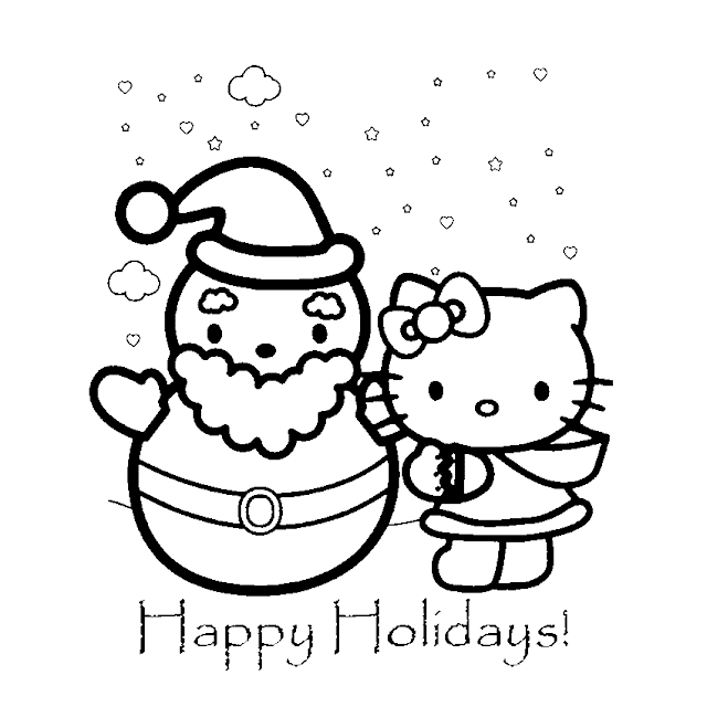 Kumpulan Mewarnai Gambar Hello Kitty - Mahir Warnai Gambar