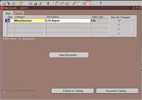 Oracle Applications How To Attach Document In Oracle Apps Received From External System