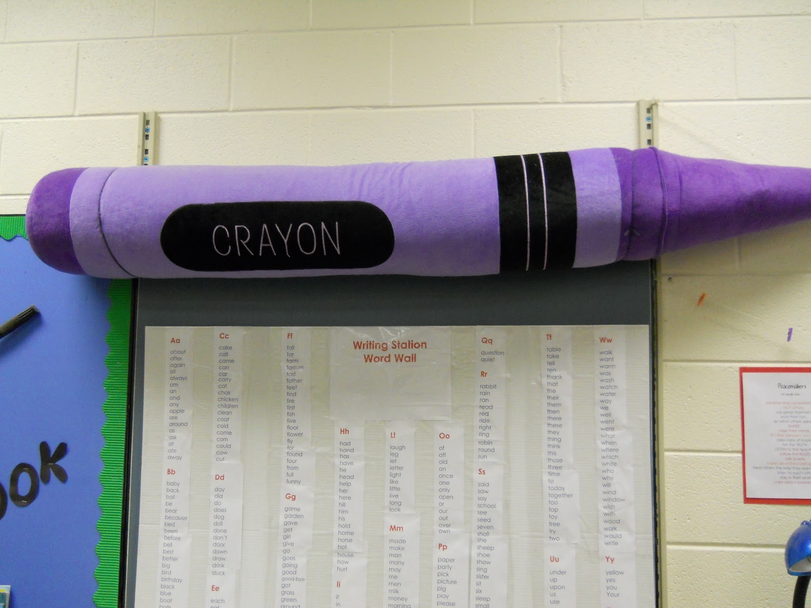 First Grade Magic: November Writing Station