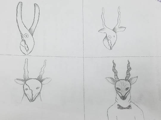 Jerdee's Art Classes: Drawing A | Transformation Project Rough Drafts